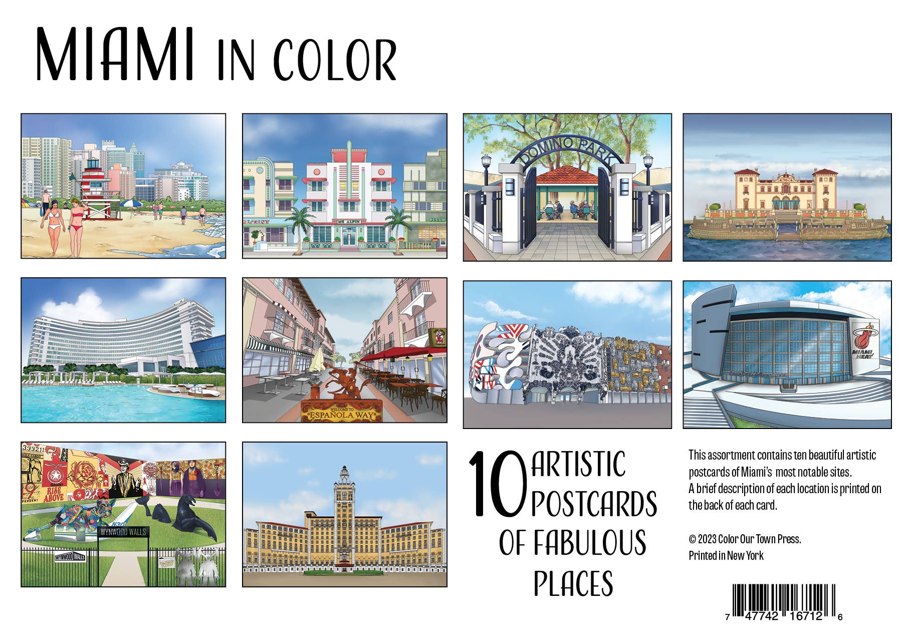 Miami Postcards - Set of 10 unique designs – ICA Miami